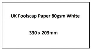 Foolscap Legal Paper, High Quality Paper - 330 x 203mm