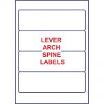 Lever Arch File Spine Labels, Office Supplies